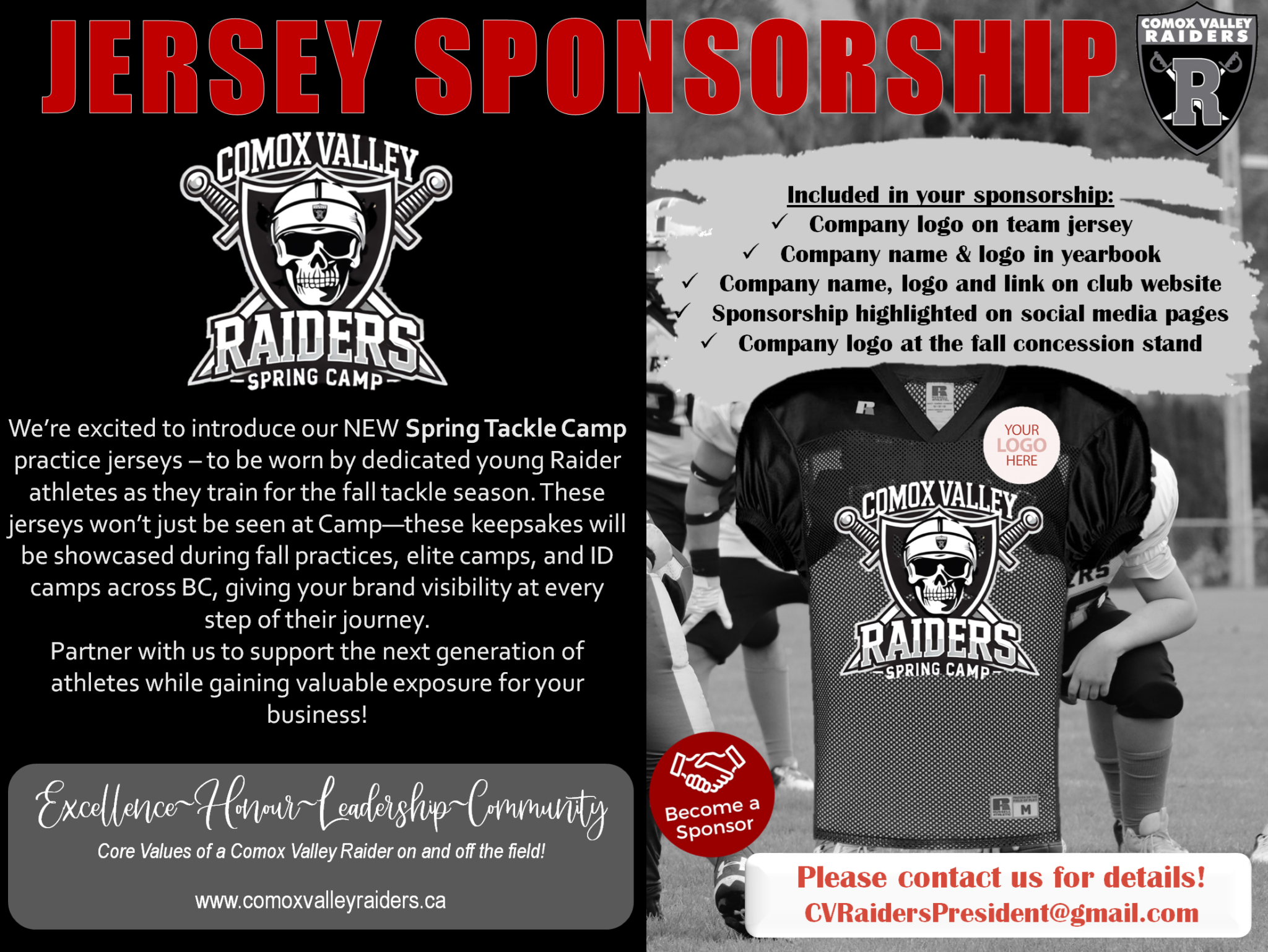Sponsors – The Comox Valley Raiders Youth Football Club